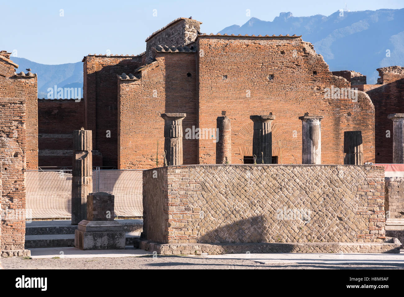 Ruins of Pompeii, the ancient Roman city destroyed during a ...