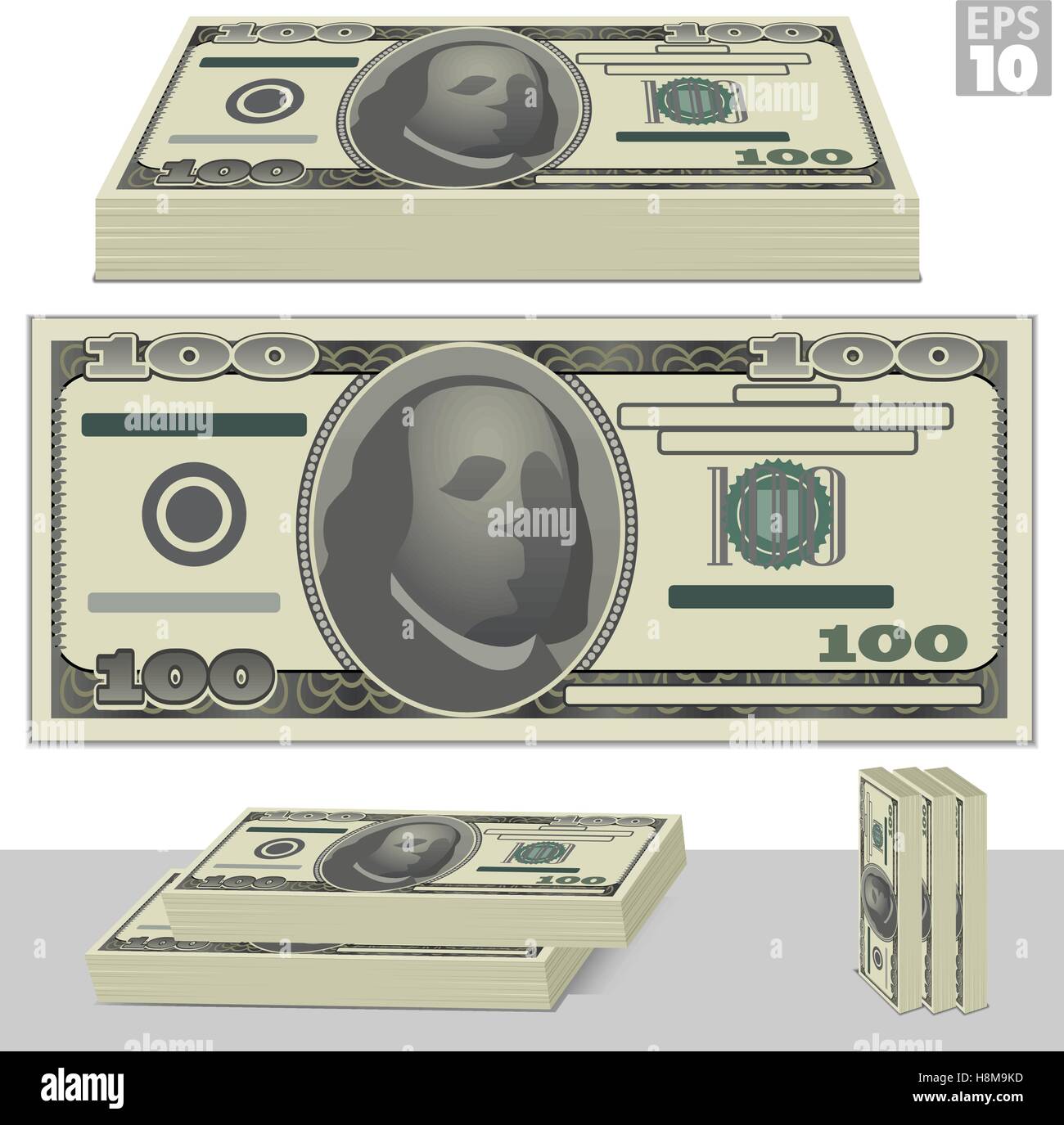 American dollar bills on Stock Vector Images - Alamy