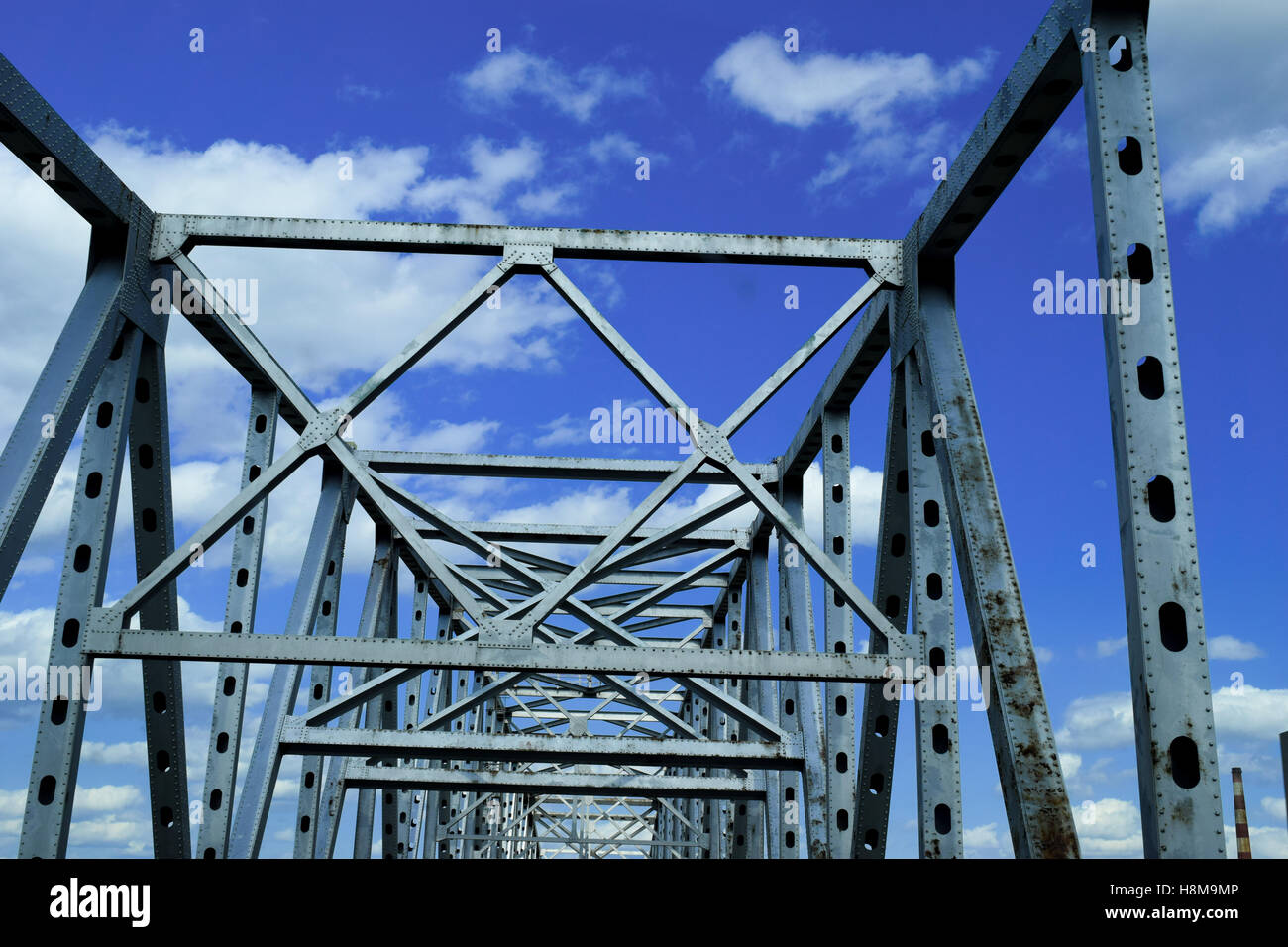 Steel Blue Bridge Stock Photo - Alamy