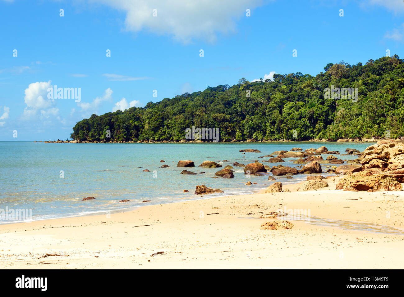 Damai tropical beach near Kuching. Sarawak, Malaysia Stock Photo - Alamy