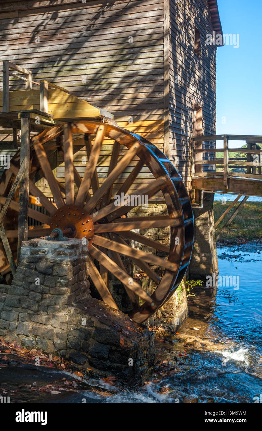 The Grist Mill water wheel at Stone Mountain Park in Atlanta, Georgia ...