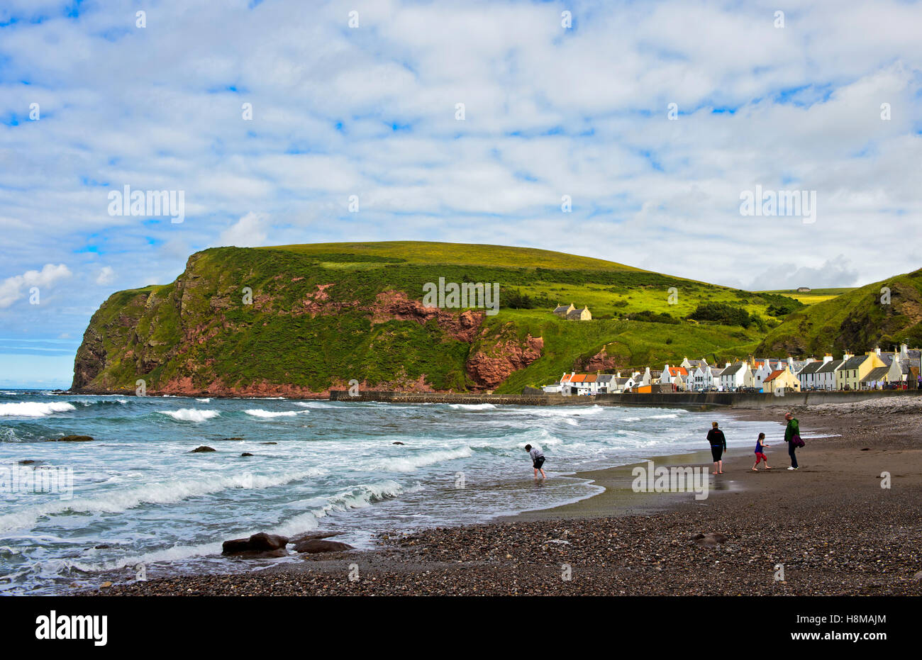 Bay at the fishing village of Pennan, Aberdeenshire, Scotland, United ...
