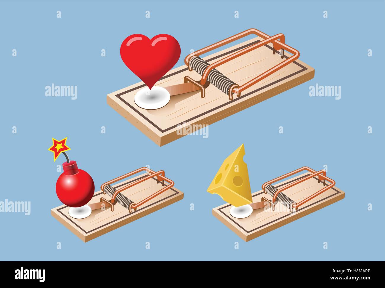 Trap traps Stock Vector Images - Alamy