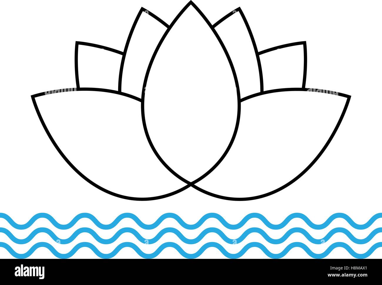 Petal water Stock Vector Images - Alamy