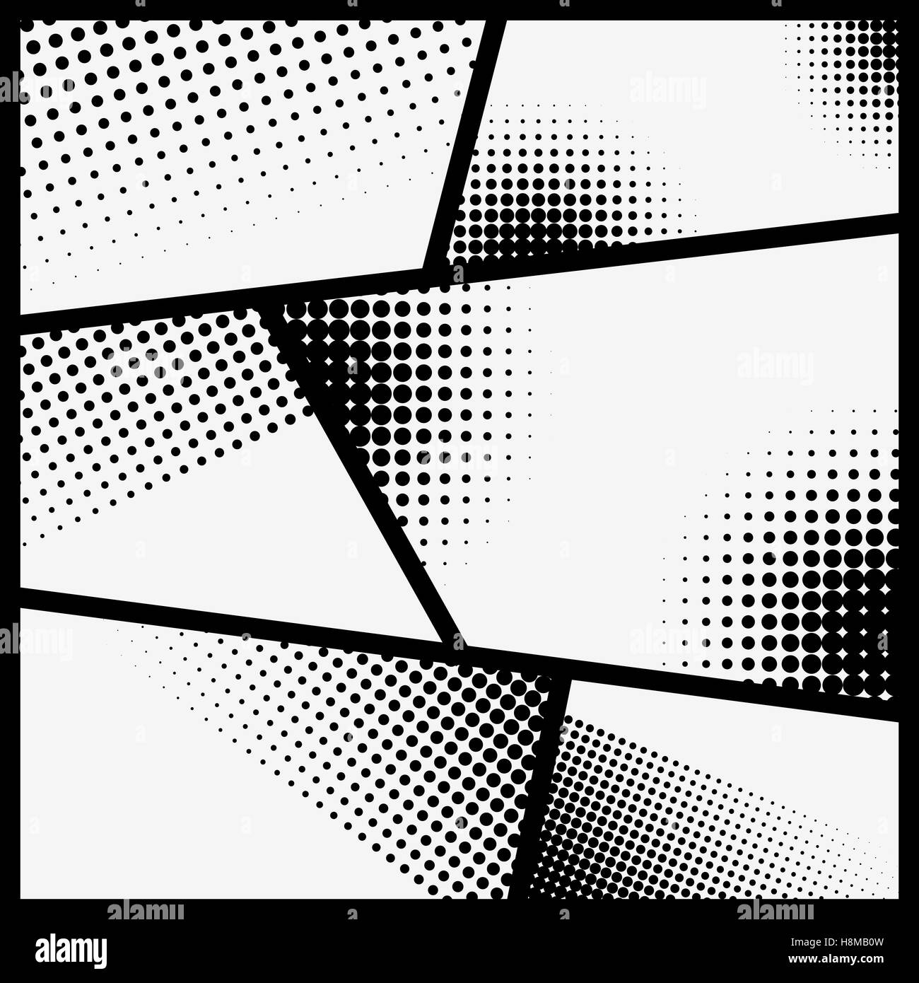 Comic style framed background. Design element for flyer, poster Stock ...