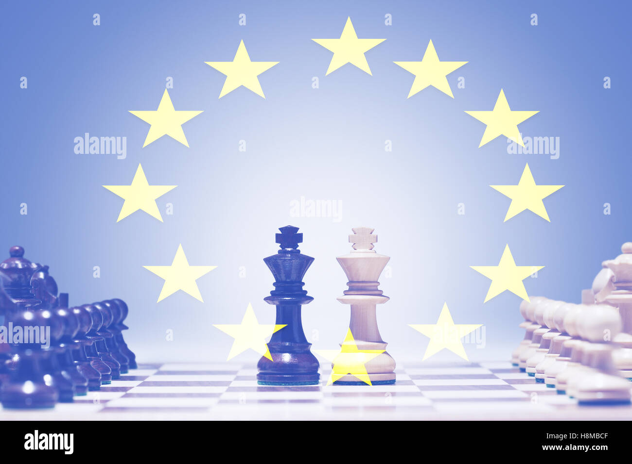European Chess game Stock Photo - Alamy