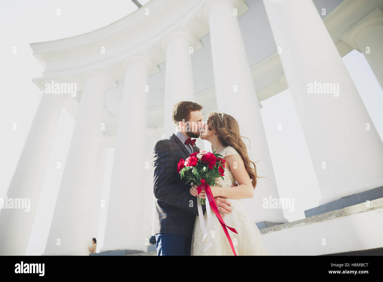 Bride and groom back view hi-res stock photography and images - Alamy