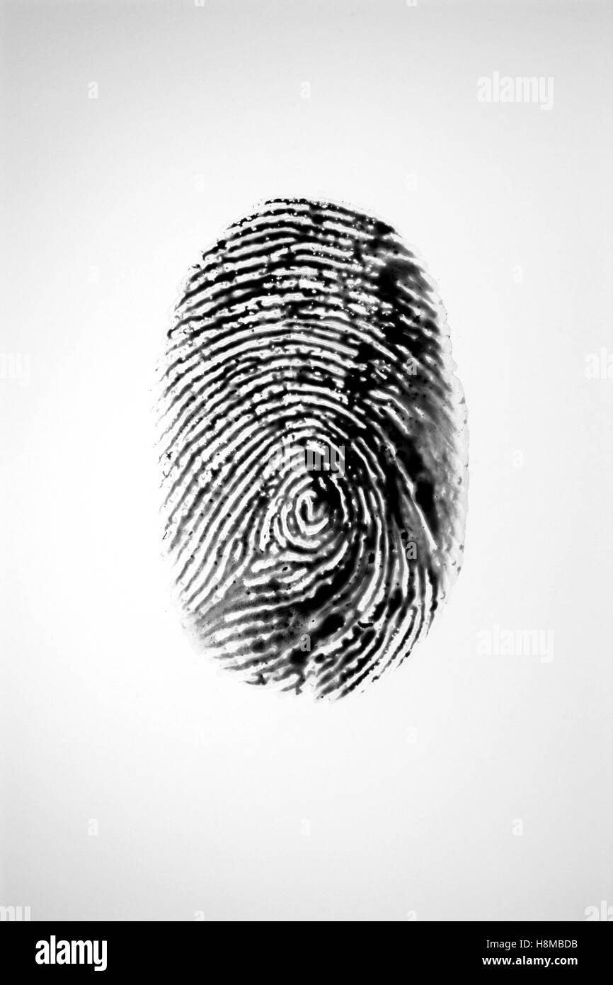 Thumbprint Black and White Stock Photos & Images - Alamy