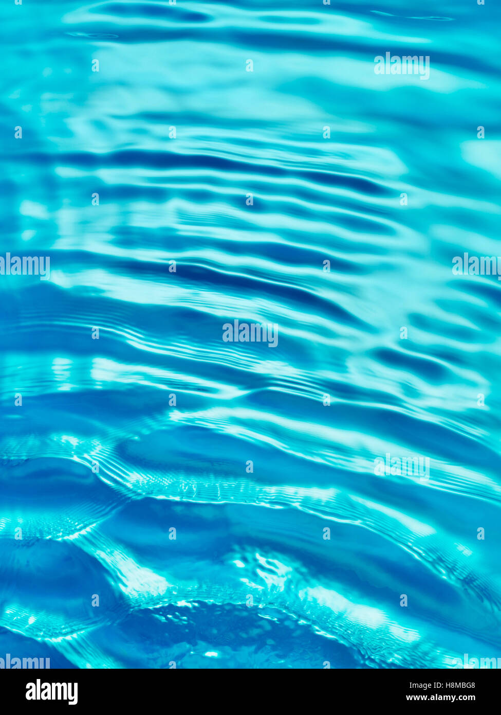Blue ripples in pool Stock Photo - Alamy