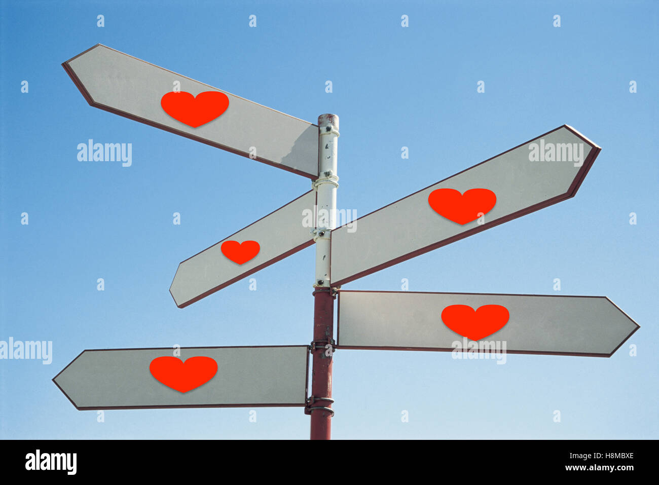 All paths point to love Stock Photo - Alamy