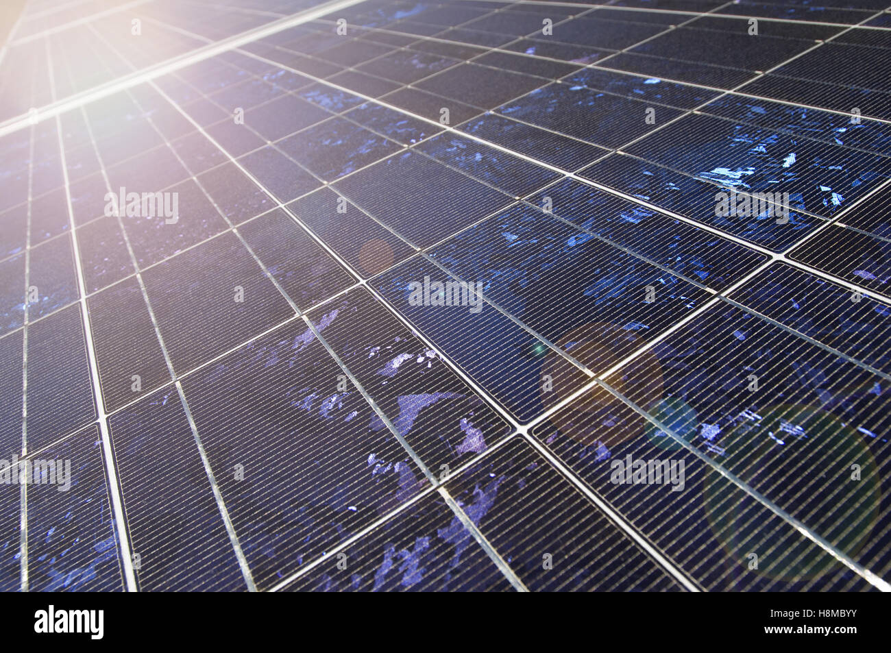 Solar panels and Sunshine Stock Photo - Alamy