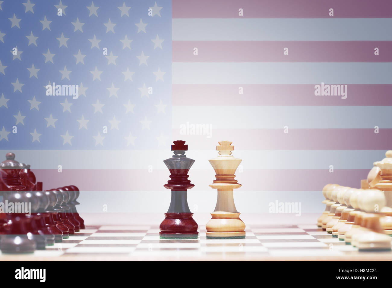 American Chess Game Stock Photo - Alamy
