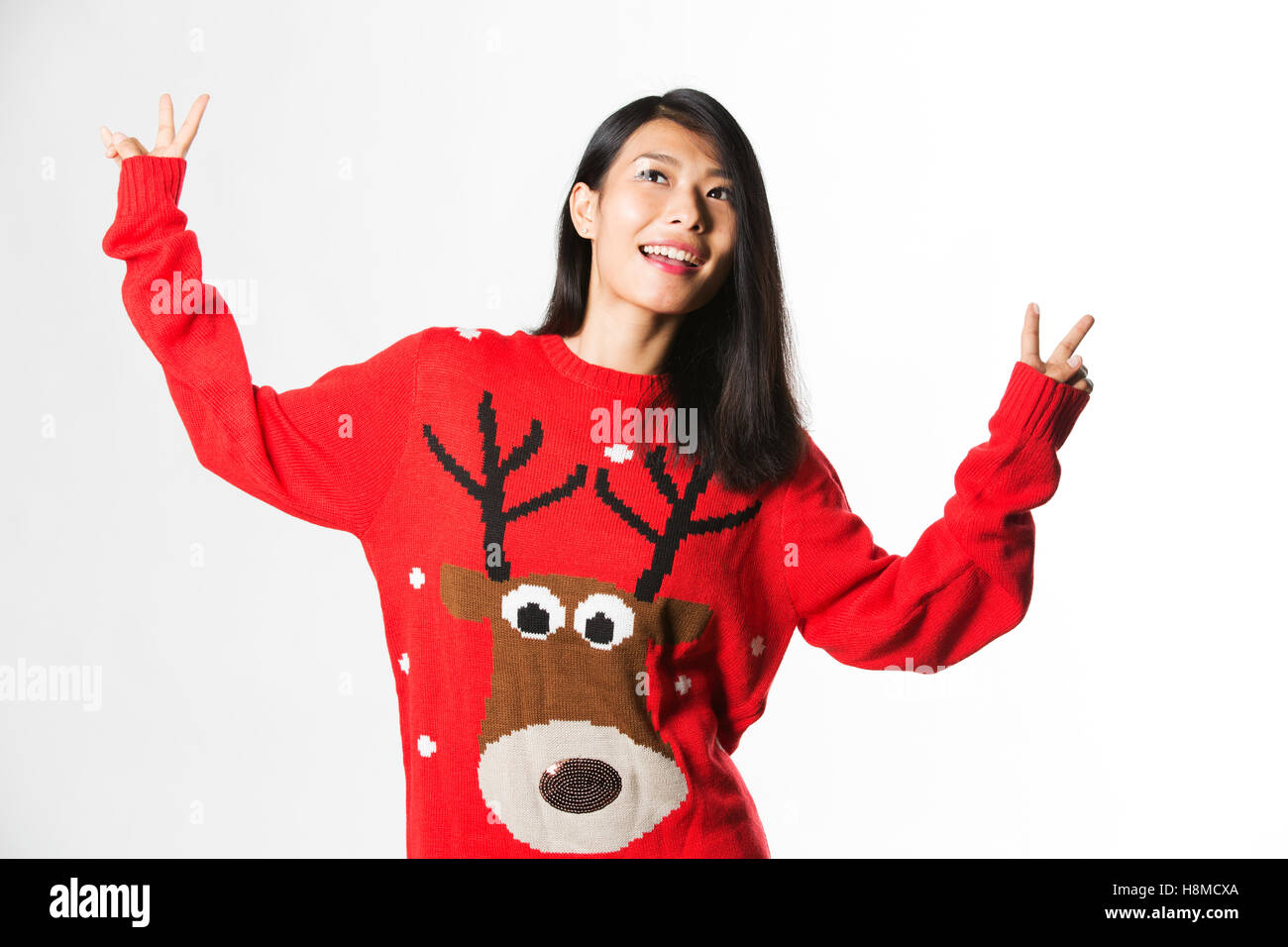People making a peace sign hi-res stock photography and images - Alamy