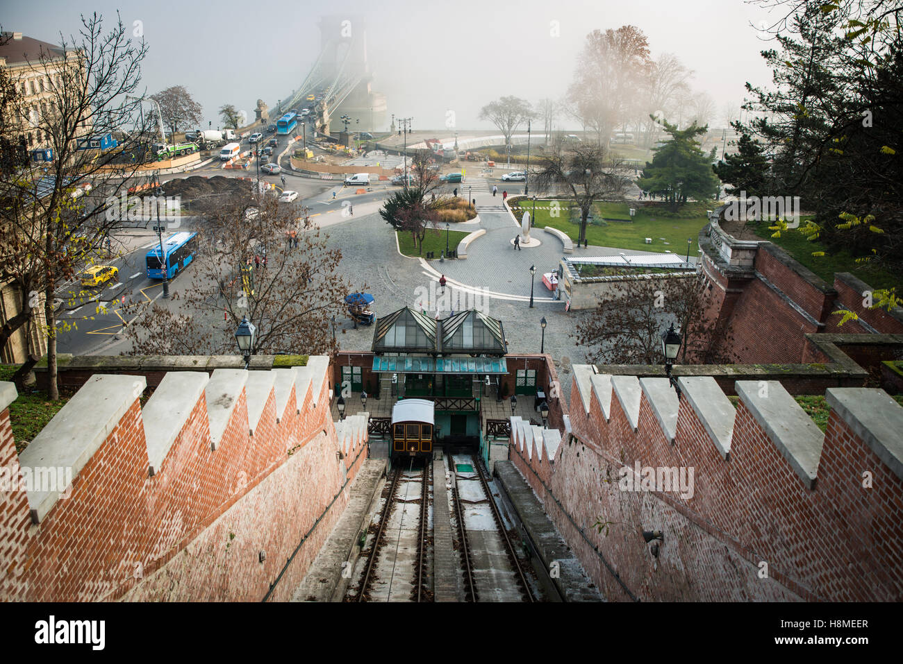 Buda castle funicular hi-res stock photography and images - Alamy