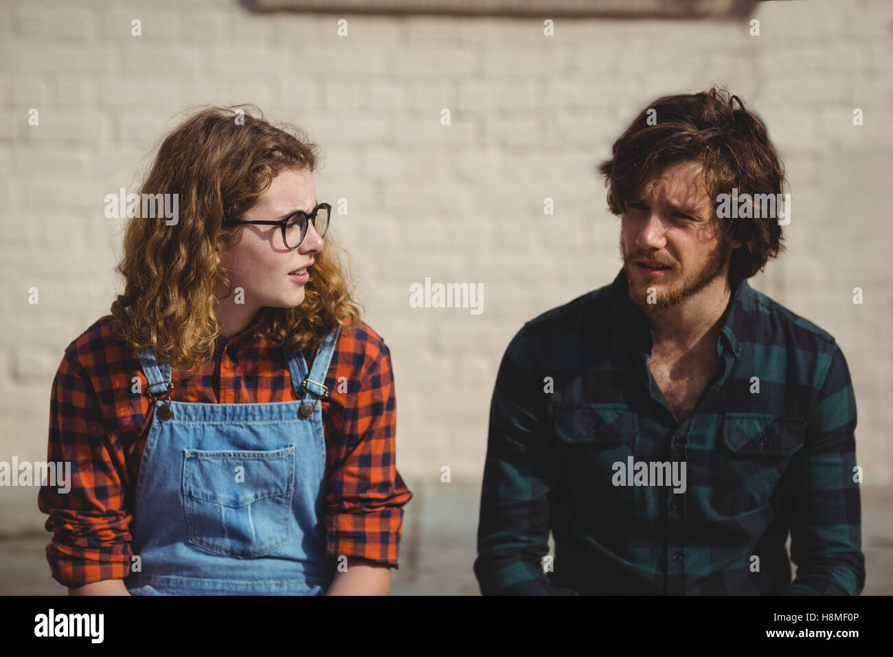 Couple interacting with each other Stock Photo - Alamy