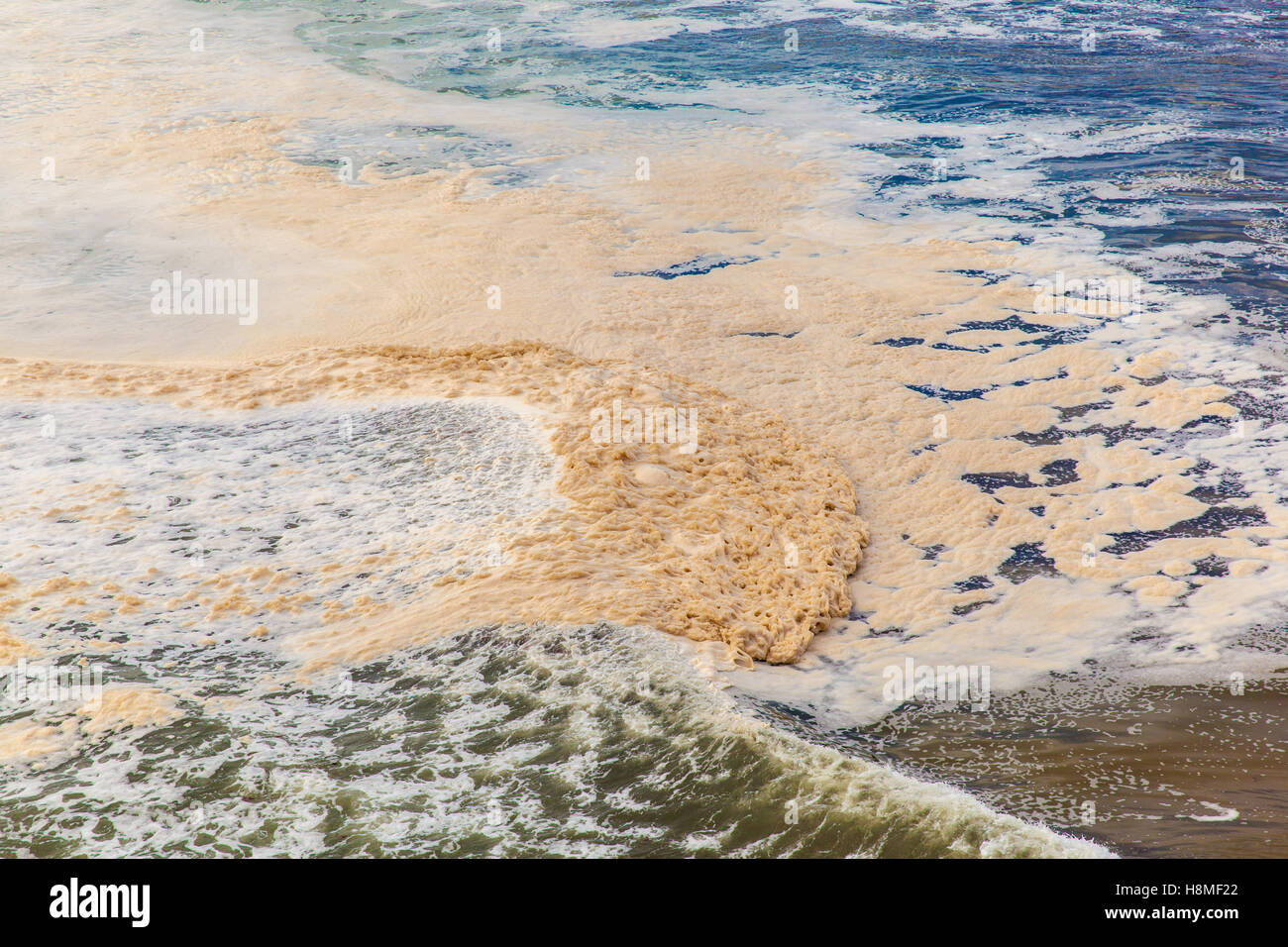 sea tempest in Bajamar municipality (Tenerife island) Spain Stock Photo ...