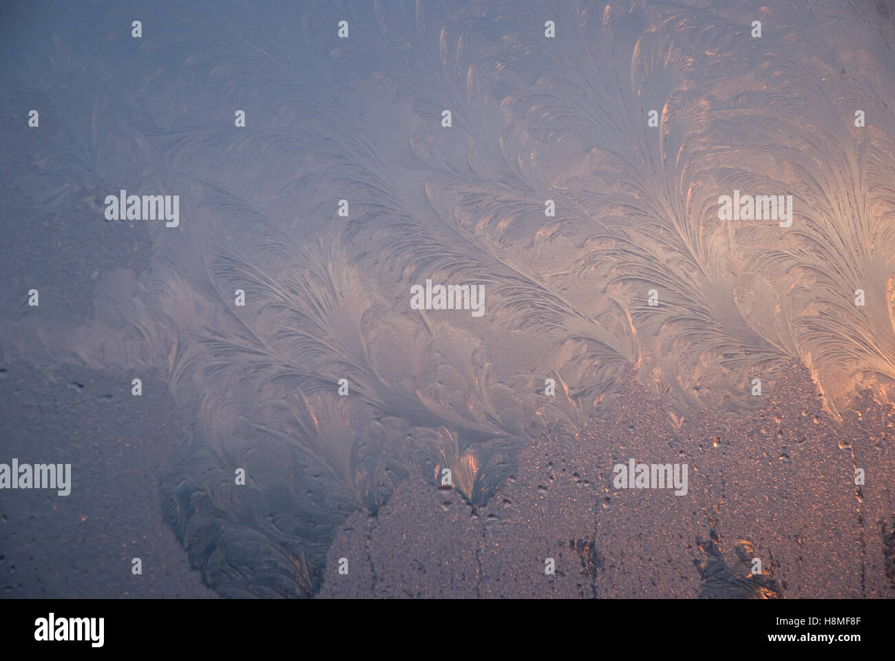 Frost on window closeup hi-res stock photography and images - Alamy