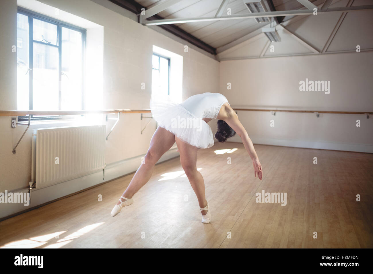 Ballerina practising ballet dance Stock Photo - Alamy