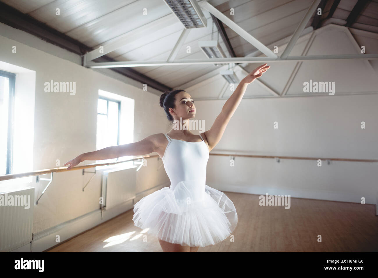 Ballerina practising ballet dance Stock Photo - Alamy