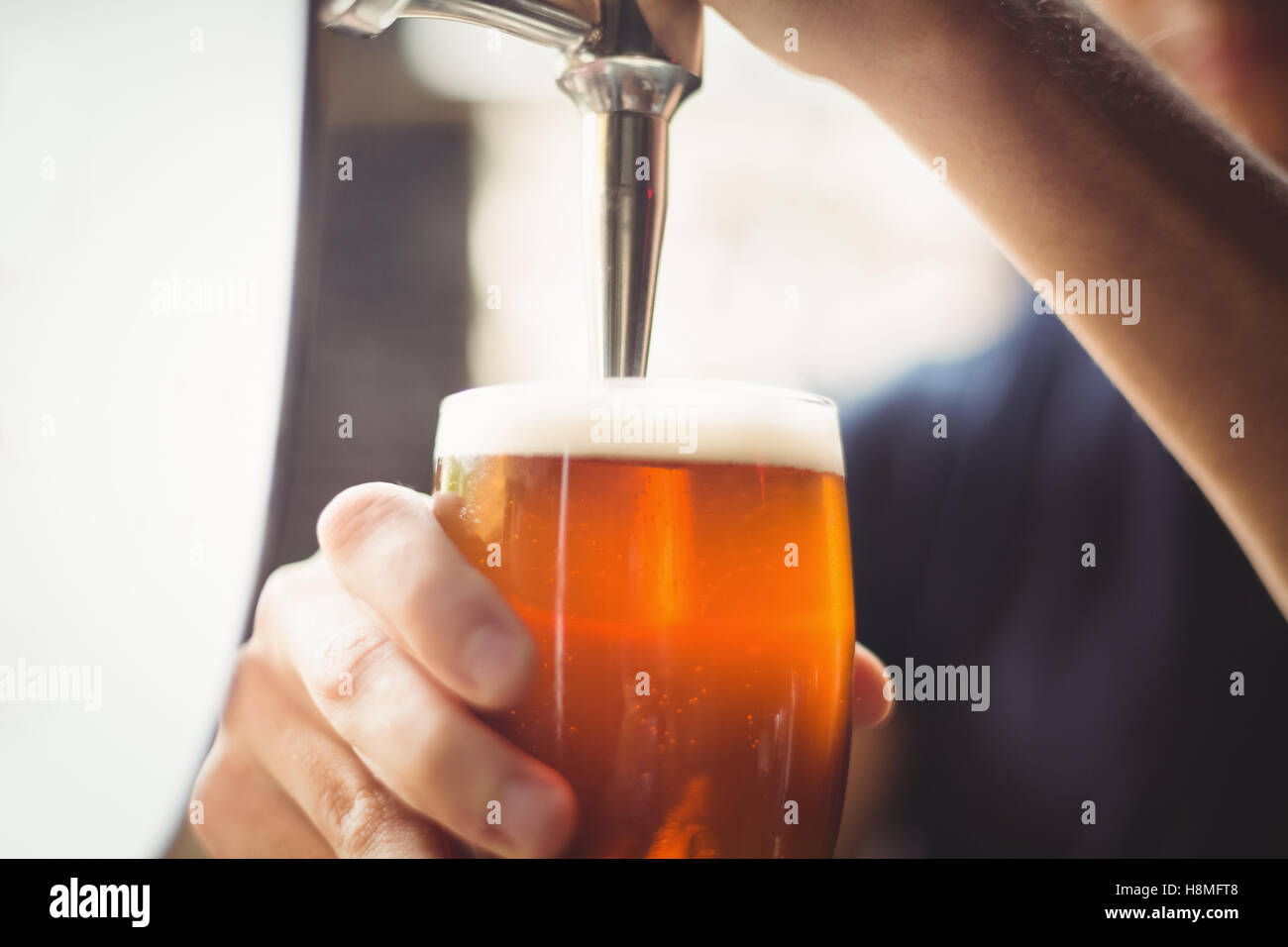 Close up staff filling glass hi-res stock photography and images - Alamy