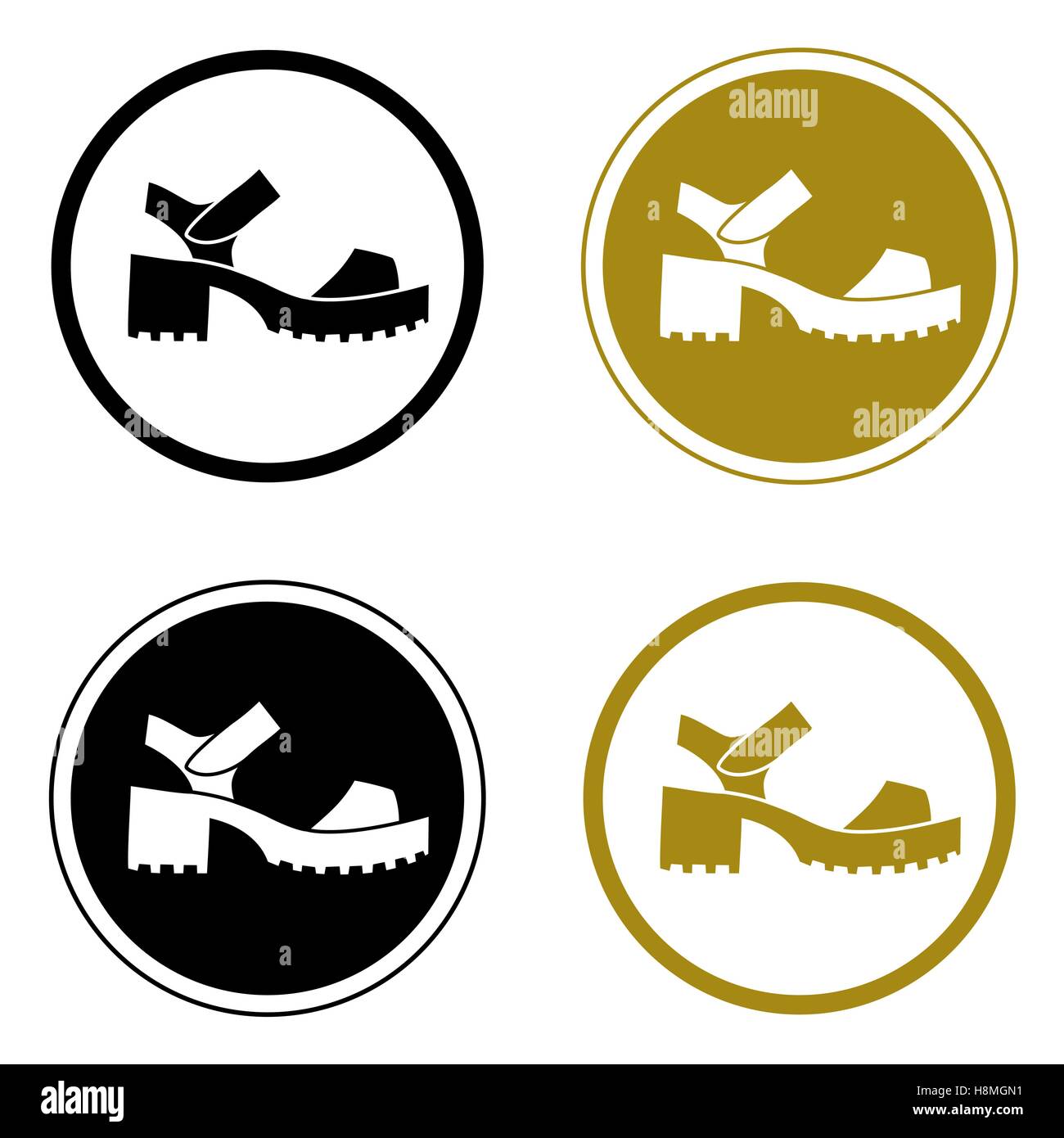 Shoes logo vector vectors hi-res stock photography and images - Alamy
