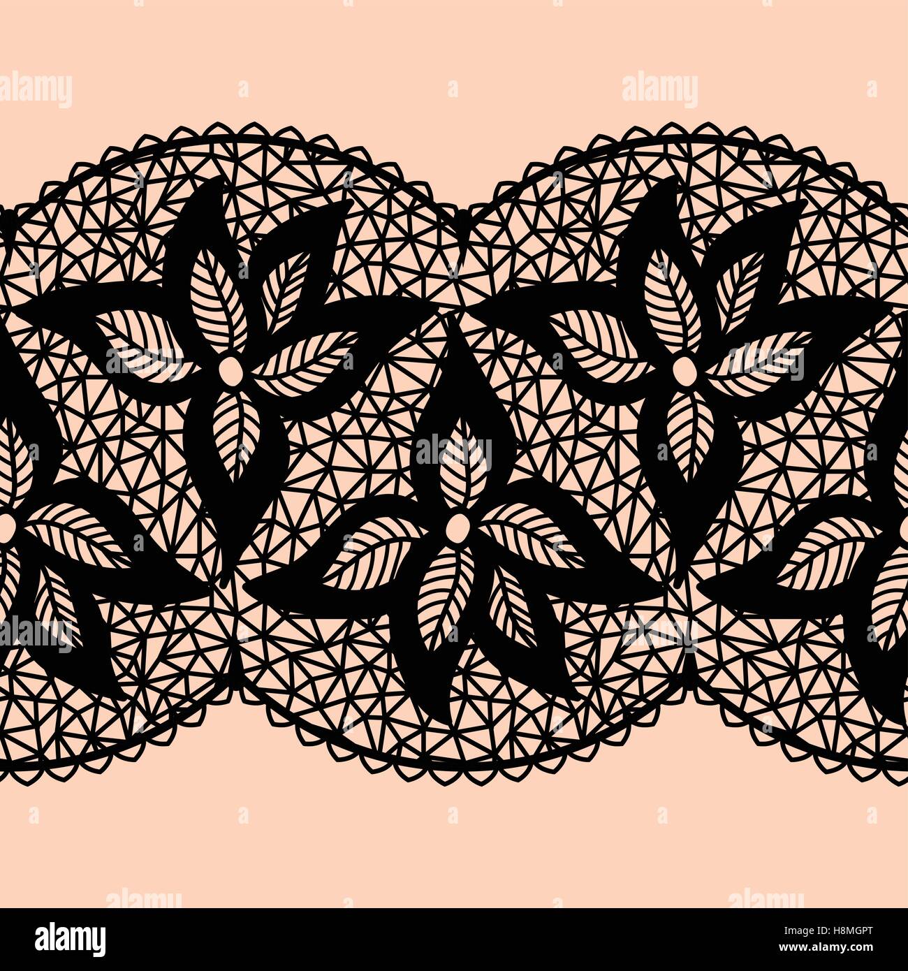 Decorative lacy border Stock Vector Image & Art - Alamy