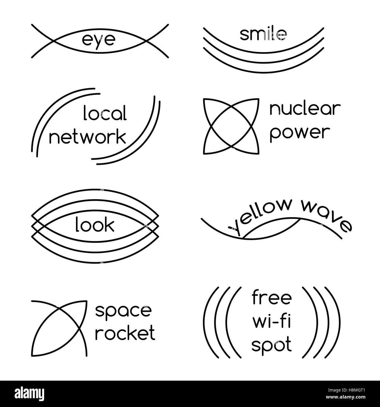 Abstract logos Stock Vector Images - Alamy