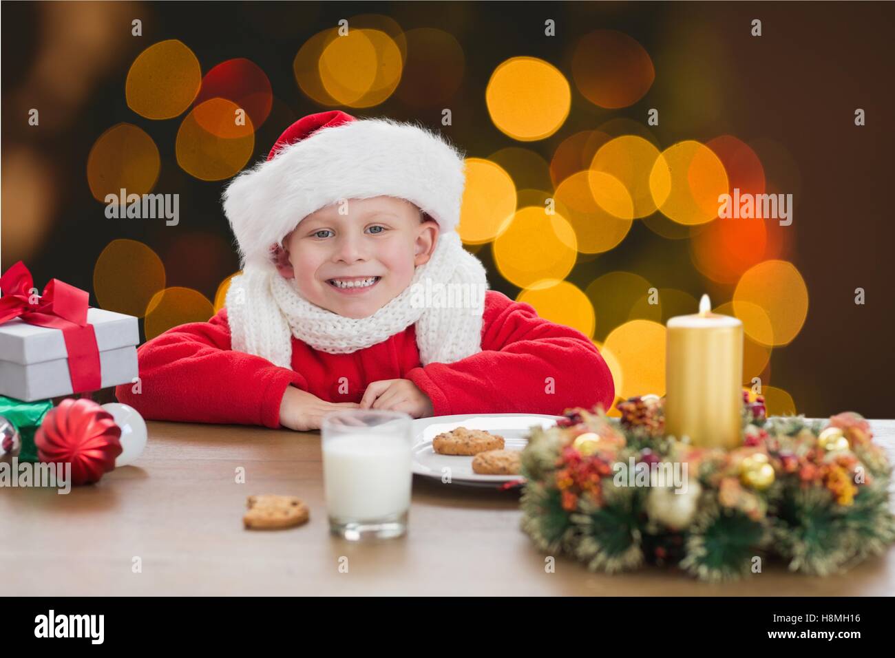 Happy boy in santa hi-res stock photography and images - Alamy