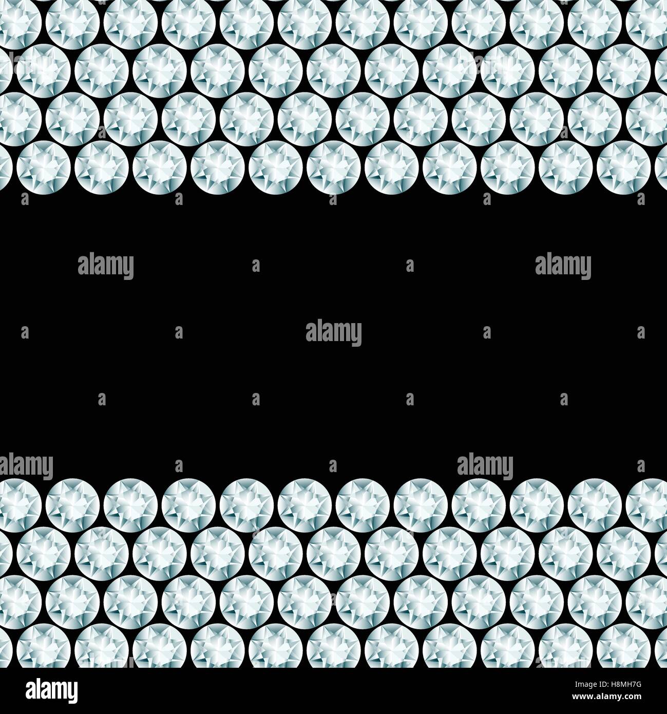 Black background with 2 diamond borders Stock Vector Image & Art - Alamy