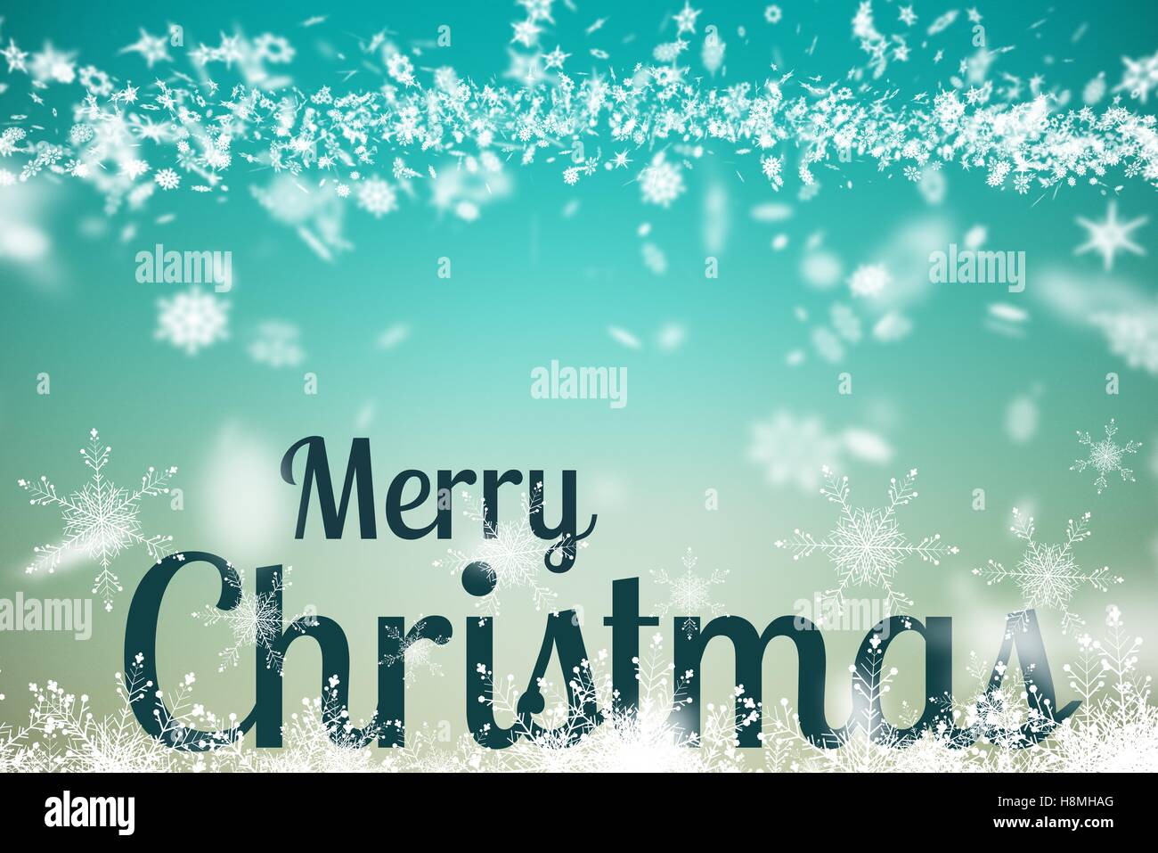 Christmas Message Design on Snowflake Stock Photo - Alamy