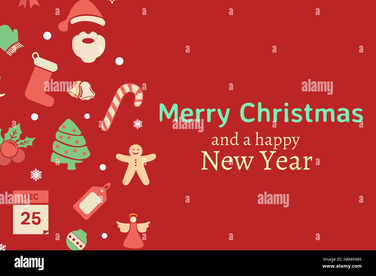 Christmas Message on Christmas Background Design Stock Photo - Alamy