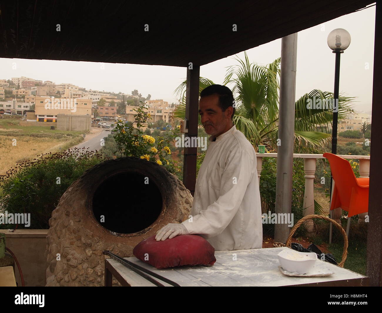 Shrak is the traditional Jordanian bread thrown to great thinness ...
