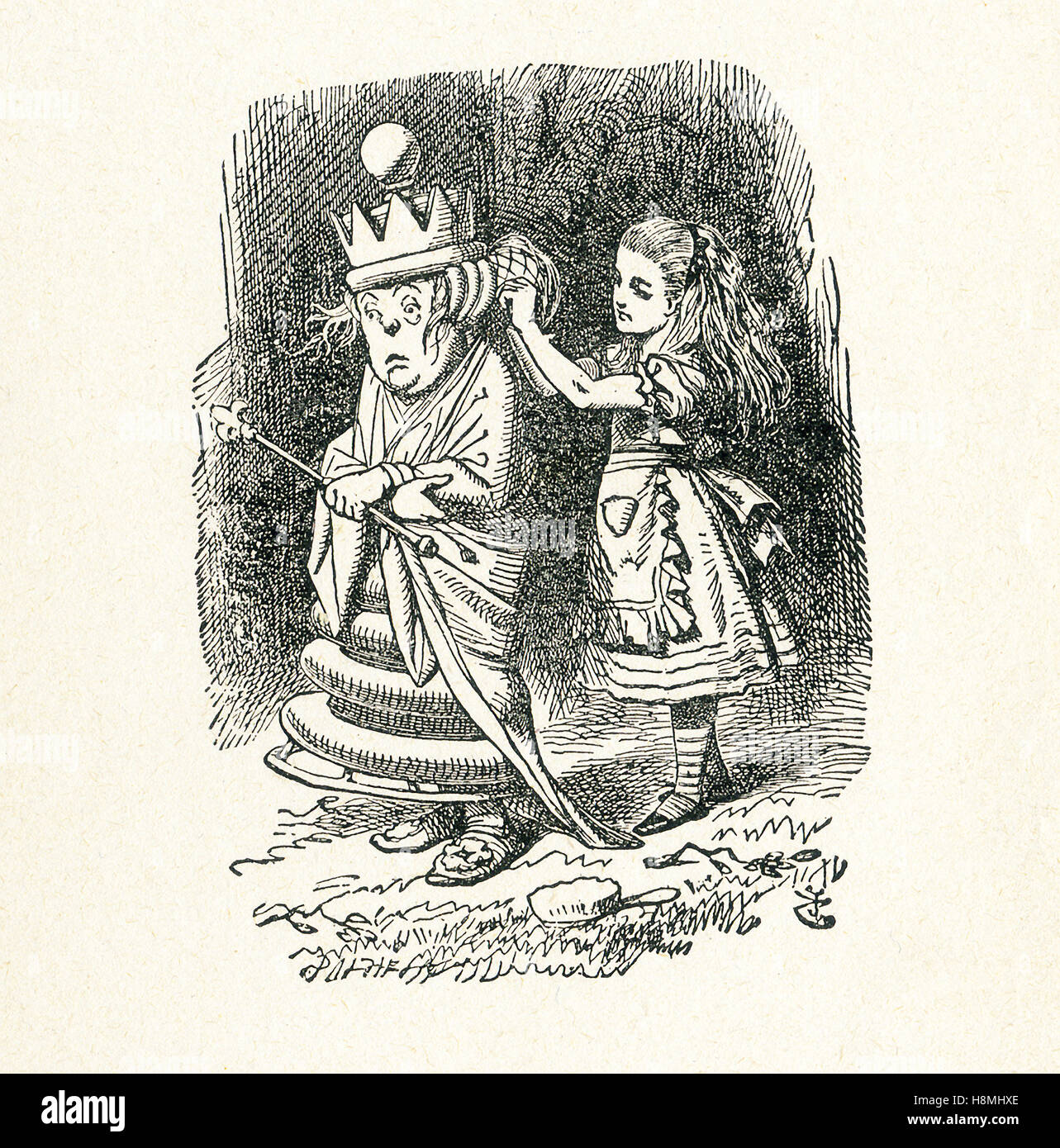 This is a scene from what Alice saw once she went through the Looking ...