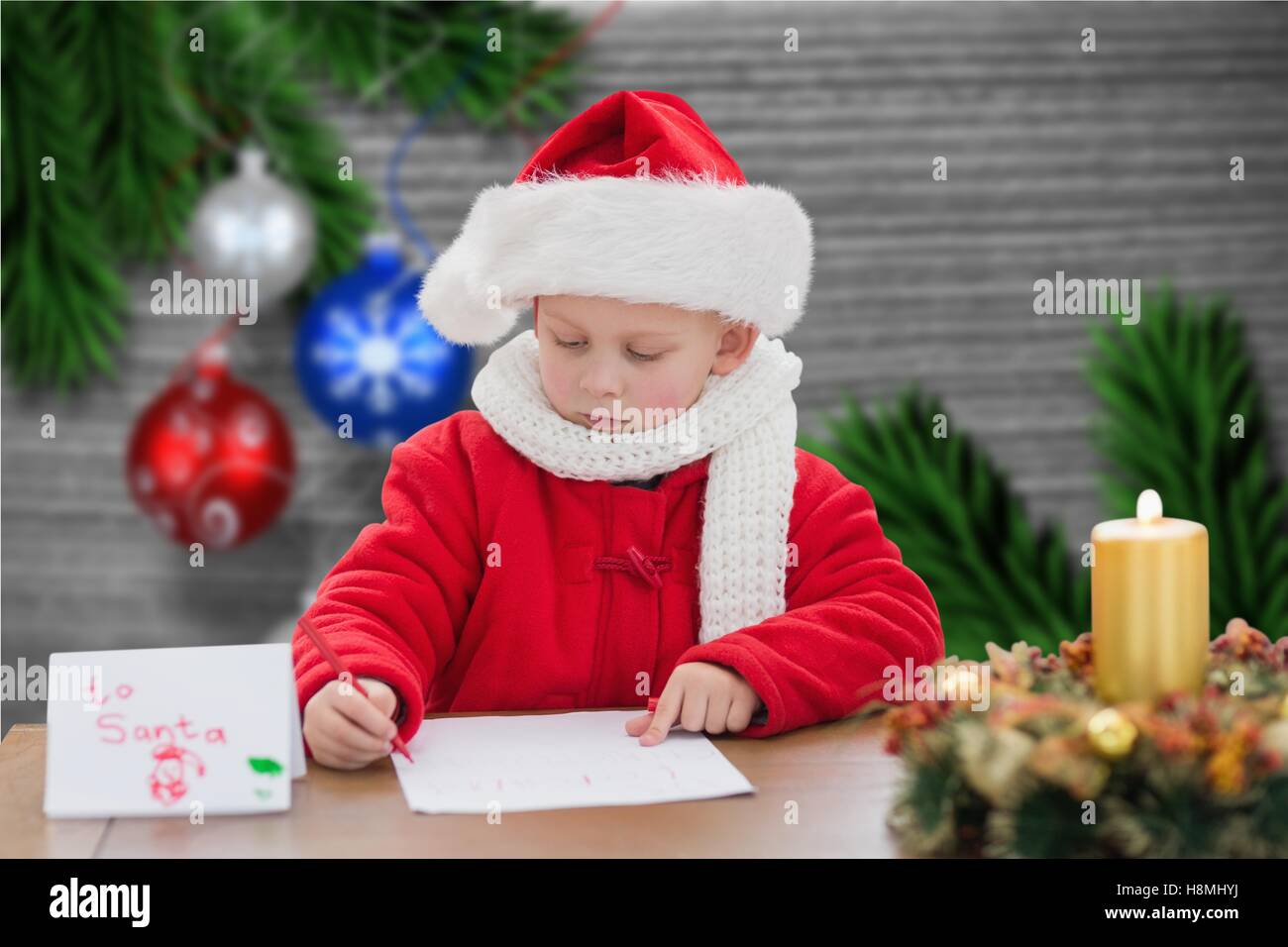 Boy writing letter hi-res stock photography and images - Alamy