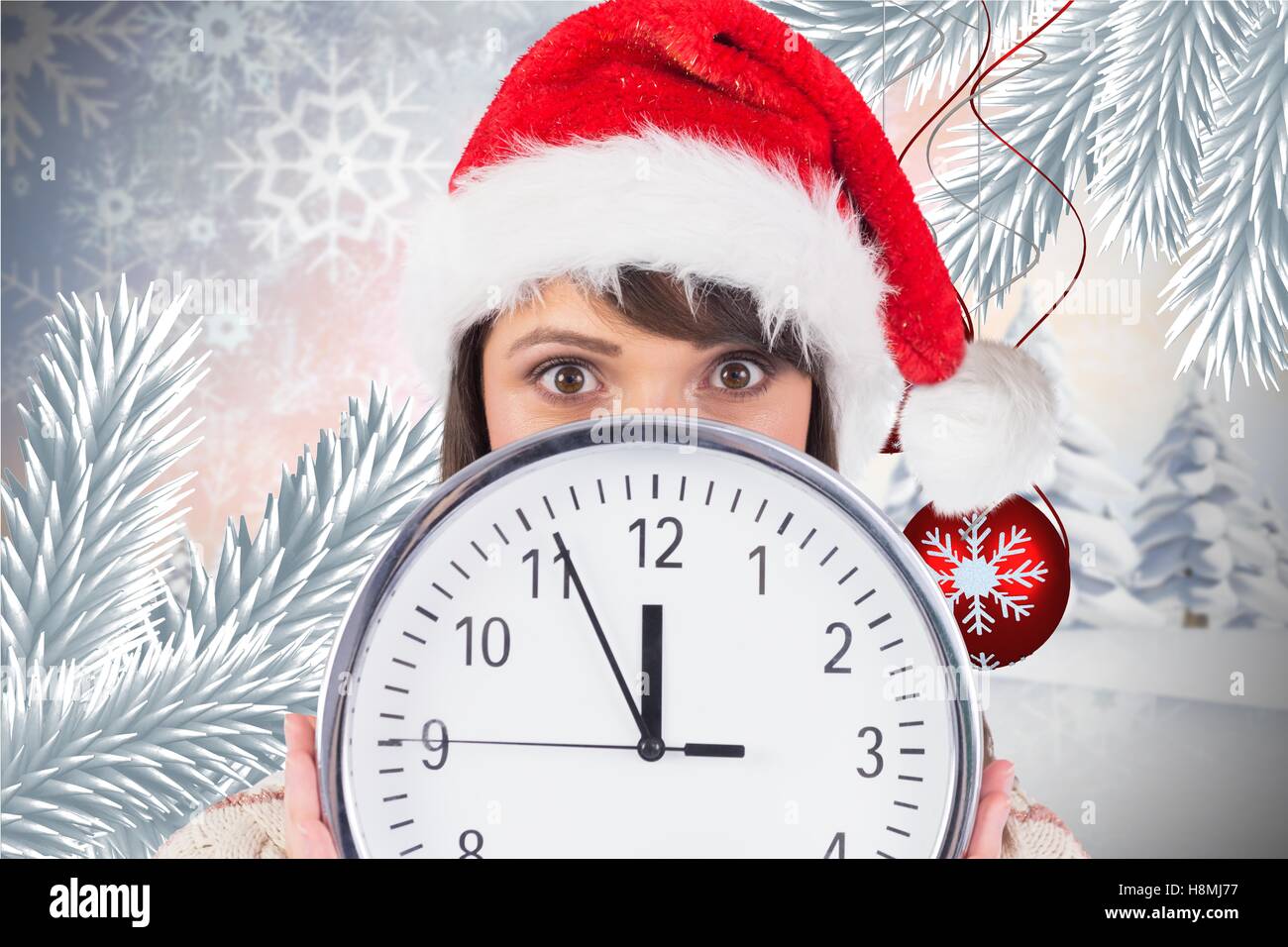 Shocked young woman clock hi-res stock photography and images - Alamy