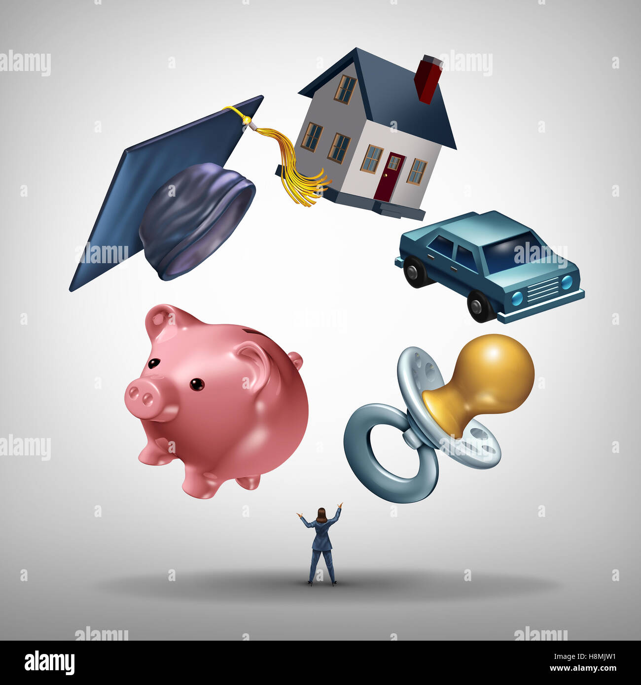 Woman juggling work hi-res stock photography and images - Alamy