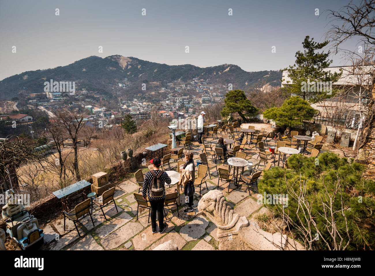 View from cafe terrace hi-res stock photography and images - Alamy