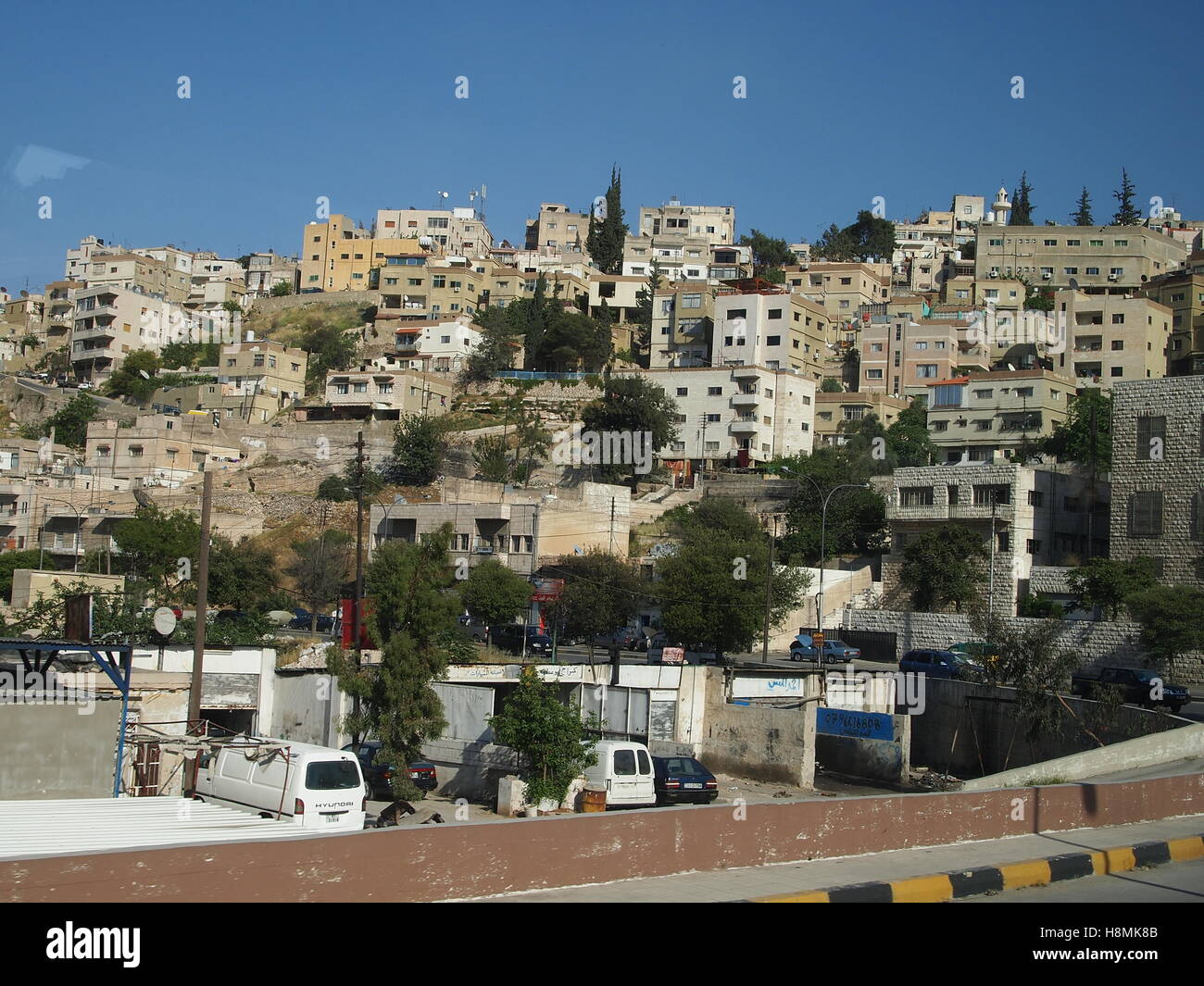 A panoramic view of east Amman from atop the Amman Citadel overlooking ...