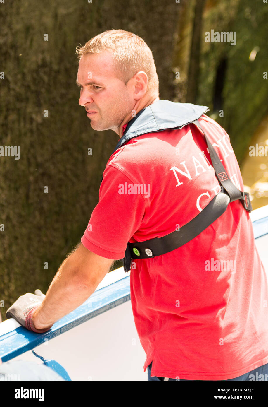 Travelmarvel Diamond member of crew, negotiating a lock on the Main ...