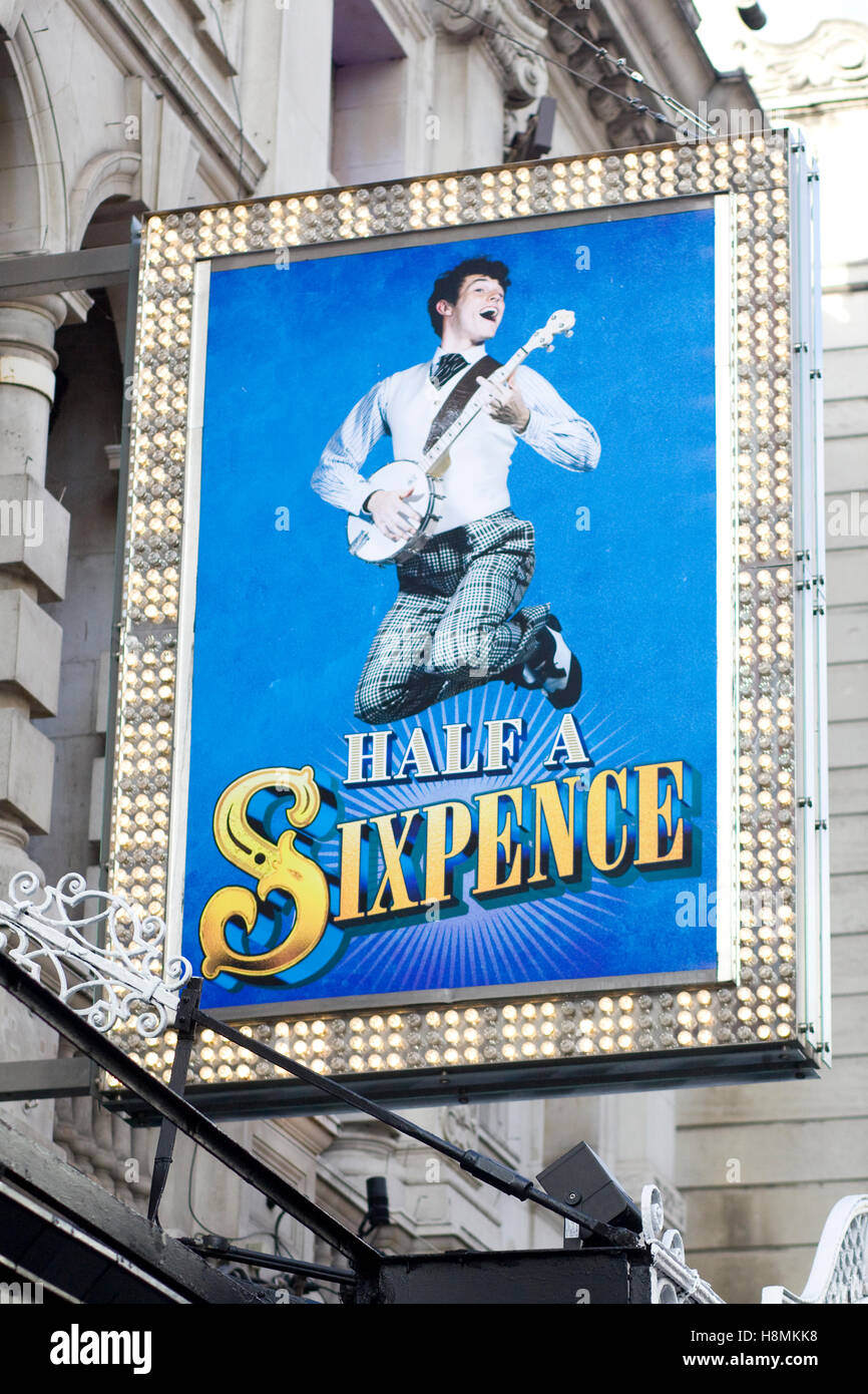 West end play musical advertisement poster hi-res stock photography and ...