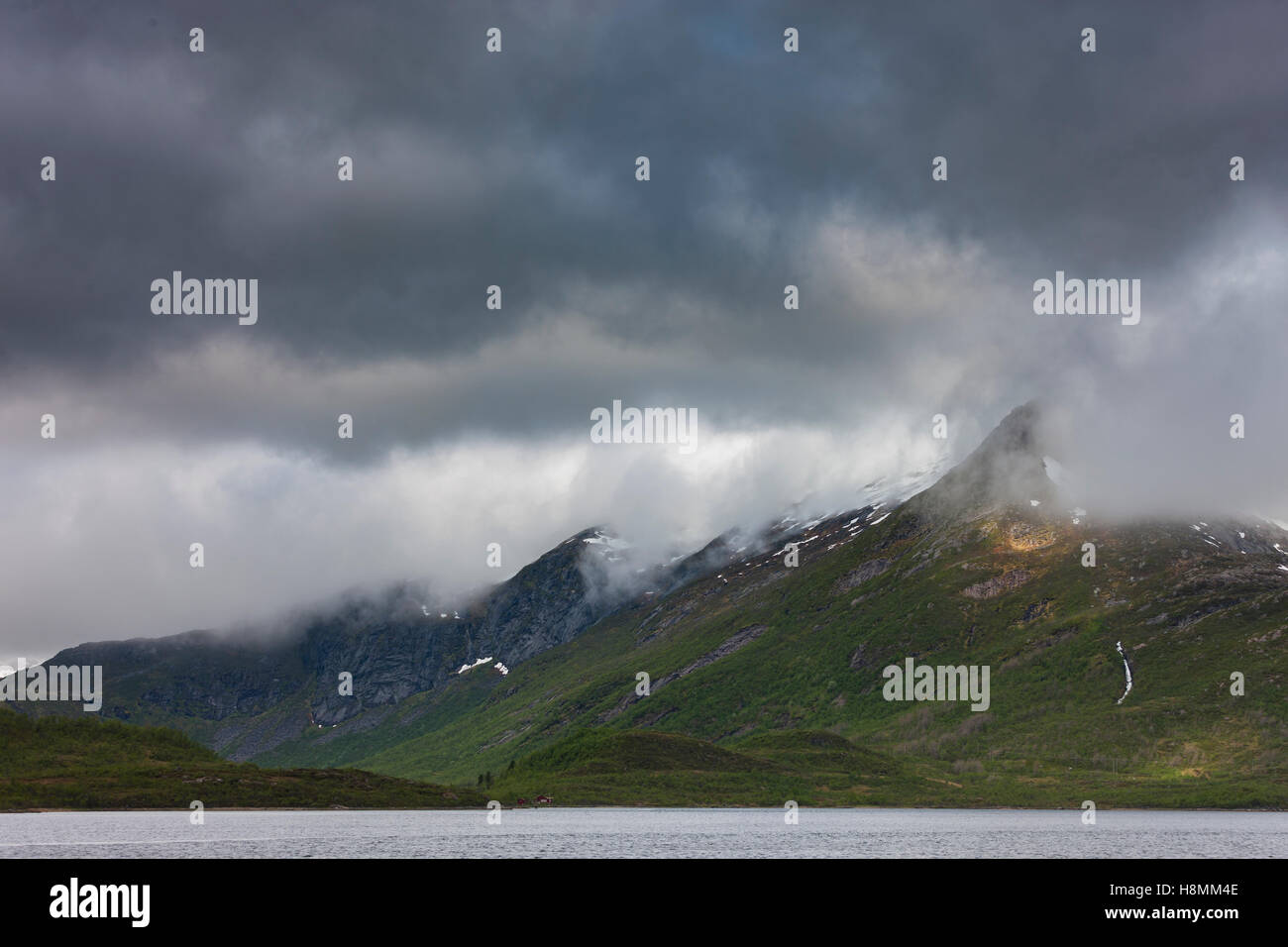Norwegian Spring, Lofoten Islands, Norway. The seasons bring dramatic landscapes to life Stock ...