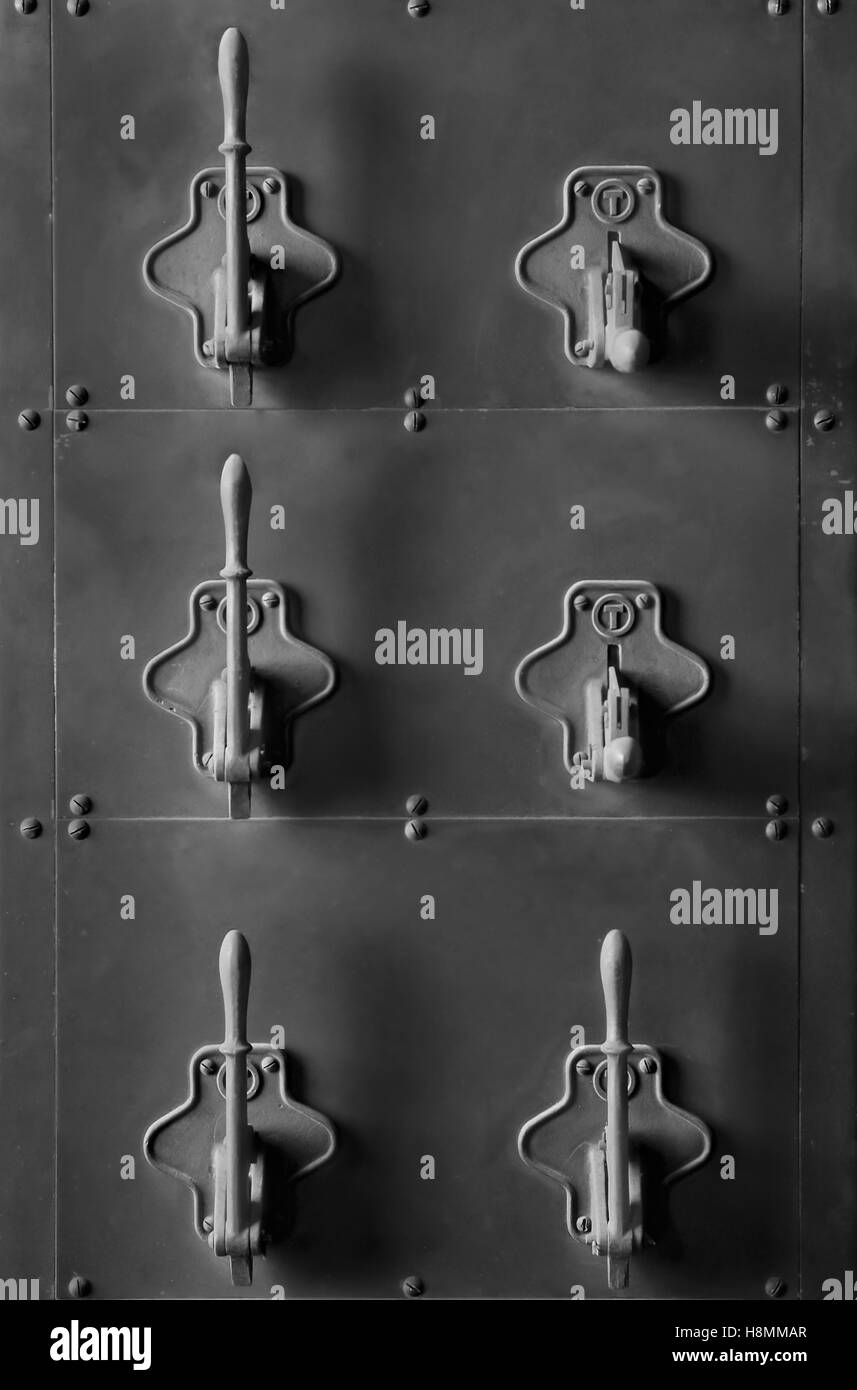 Antique Electrical Circuit Breaker Switches - Early 1900s Stock Photo ...