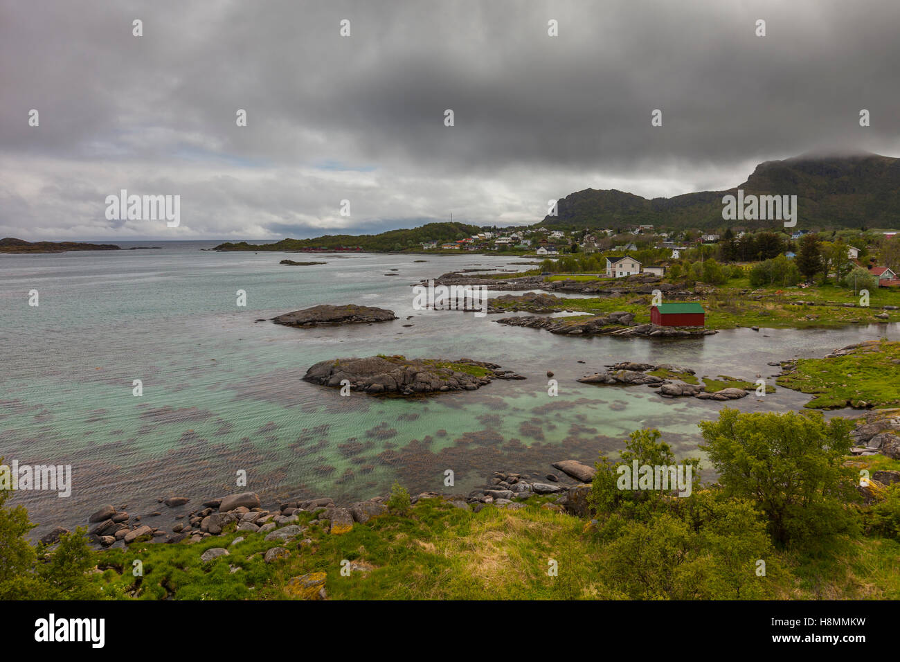 Stamsund coastal village, Lofoten Islands, Norway Stock Photo - Alamy