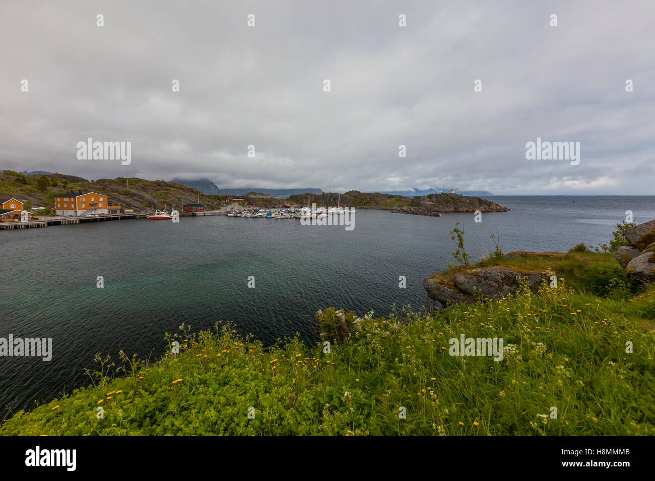 Stamsund coastal village, Lofoten Islands, Norway Stock Photo - Alamy