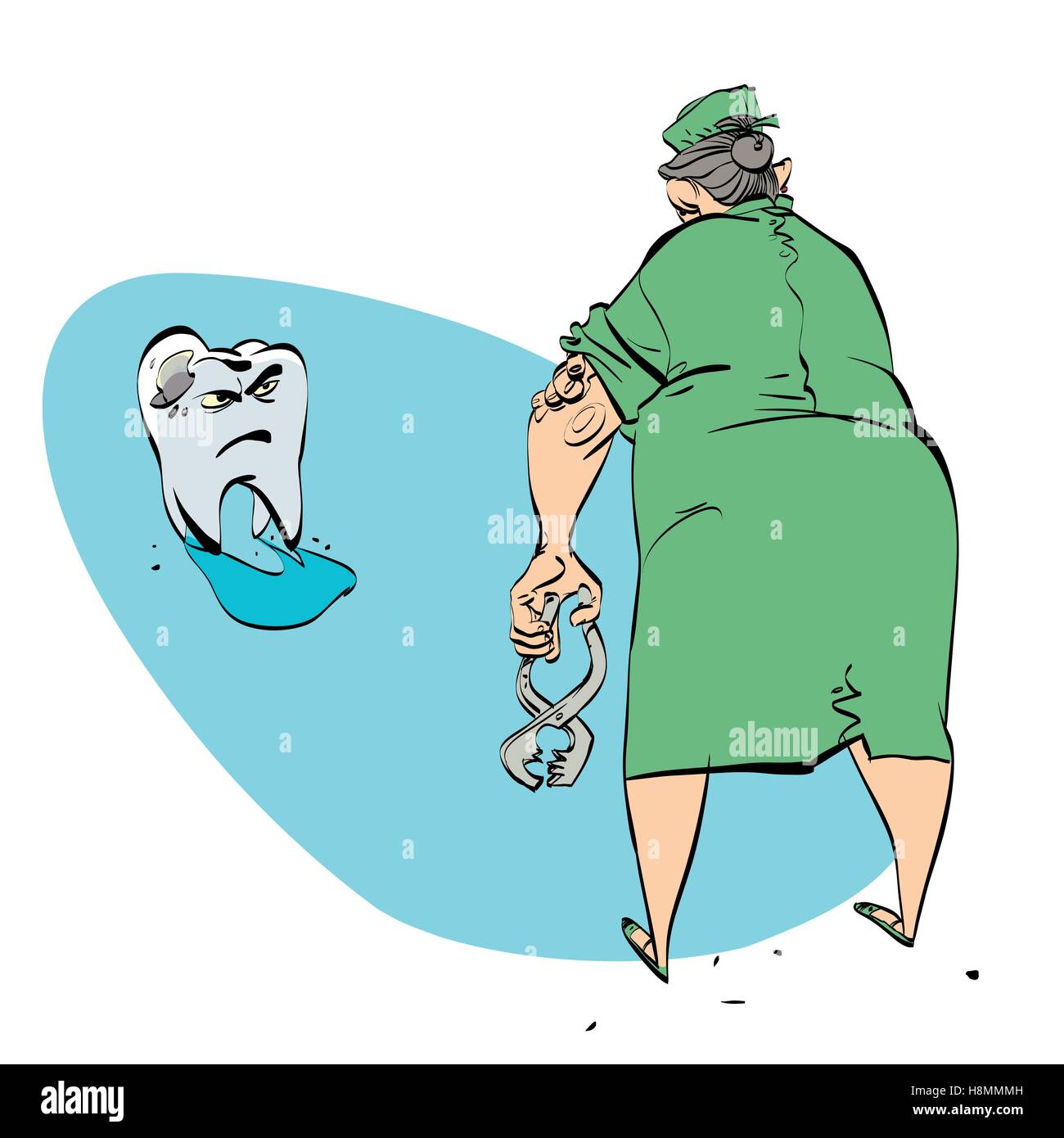 Cartoon bad tooth hi-res stock photography and images - Alamy