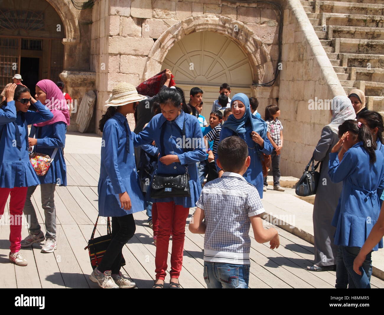 Roman theater in Amman Stock Photo - Alamy