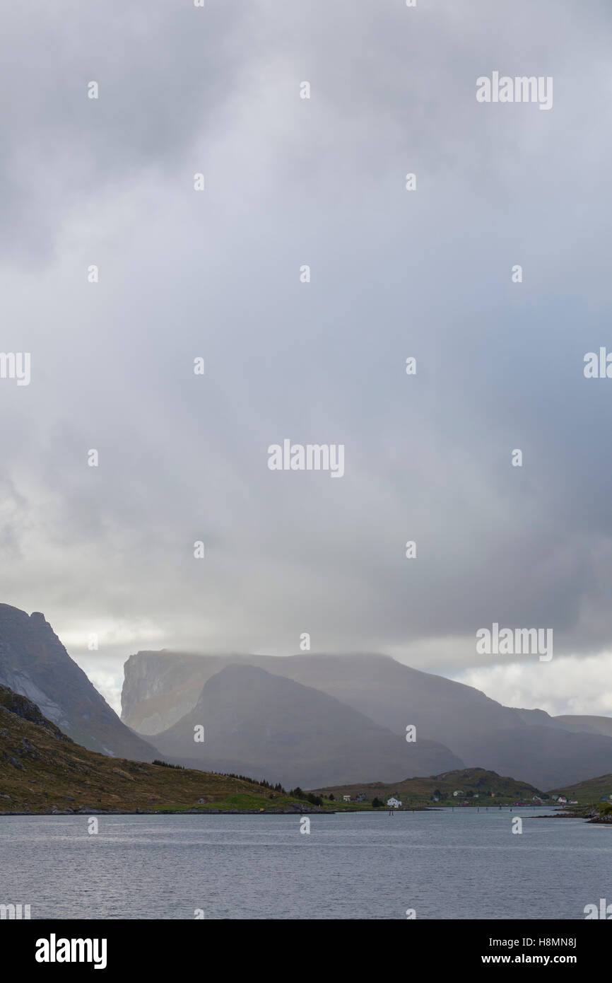 Moskenes from Ramberg, Lofoten Islands, Norway Stock Photo - Alamy