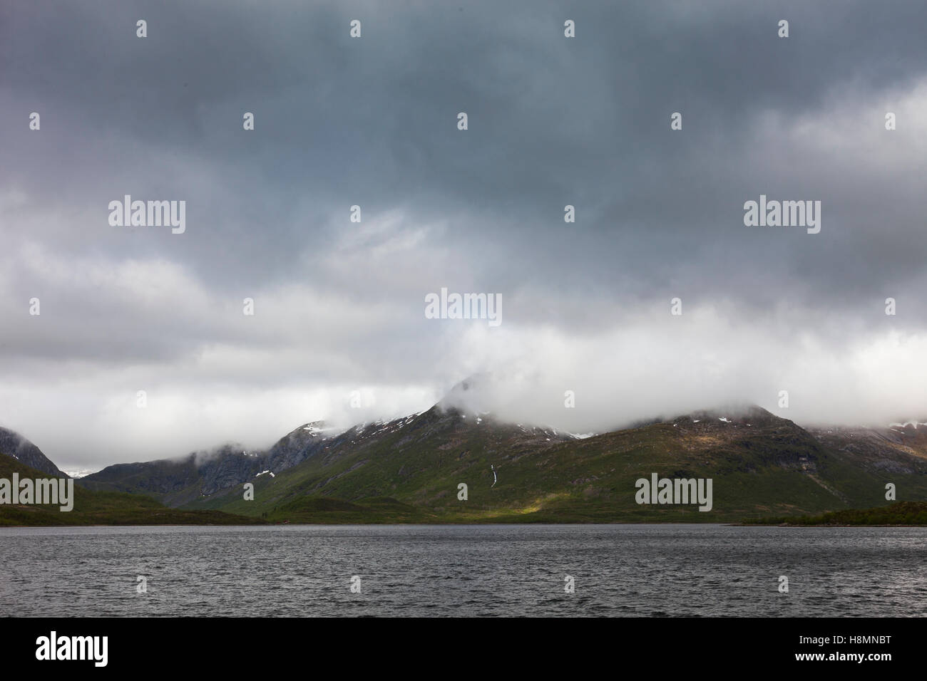 E10 highway to Svolvaer, Lofoten Islands, Norway Stock Photo - Alamy