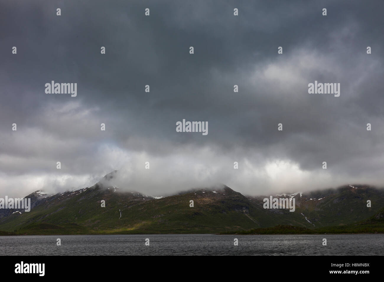 E10 highway to Svolvaer, Lofoten Islands, Norway Stock Photo - Alamy