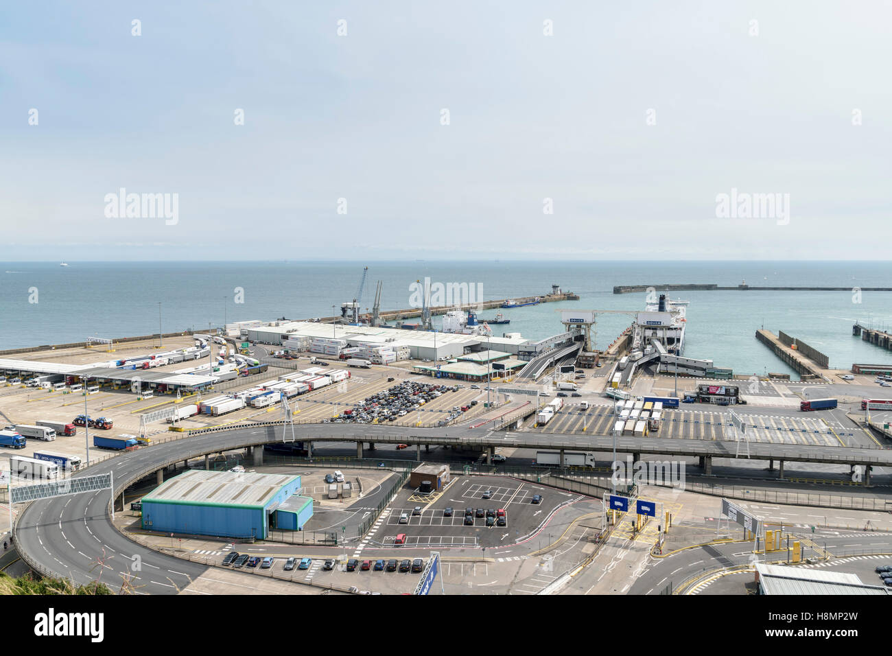 Dover Port on the South East Coast in Kent Stock Photo - Alamy